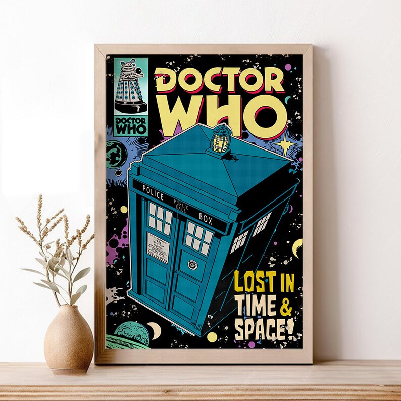 DOCTOR WHO Poster 61th Anniversary Poster, Classic Movie Poster, Wall ...