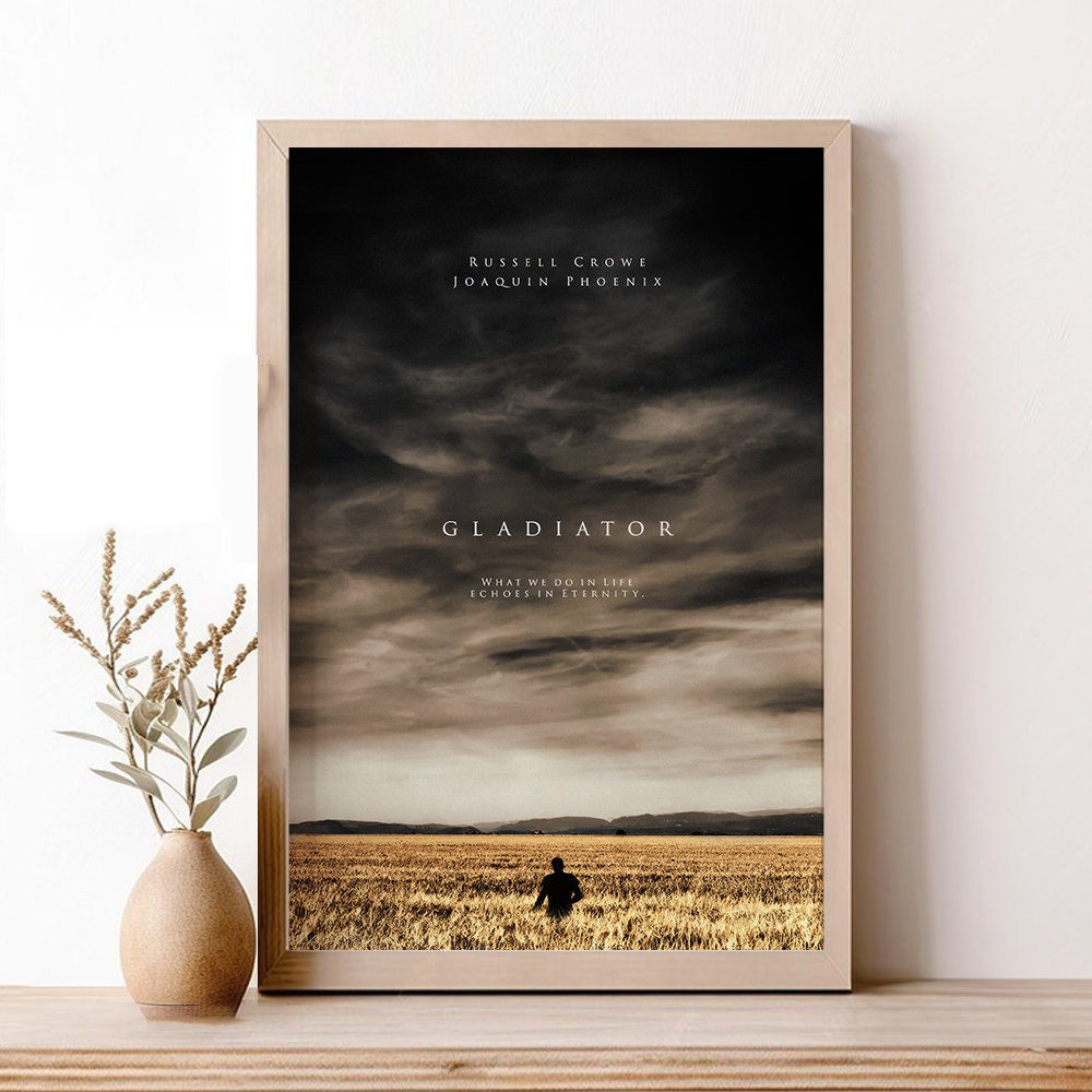 Gladiator 2000 Poster, Classic Movie Poster, Wall Art, Home Decor ...