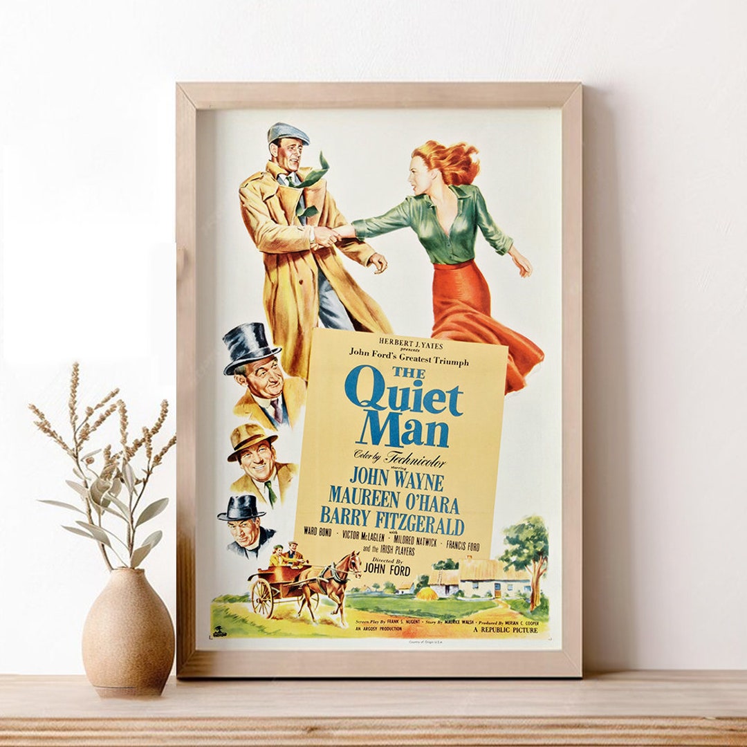 The Quiet Man Poster, Classic Movie Poster, Wall Art, Home Decor, Canvas Poster for Room - Etsy