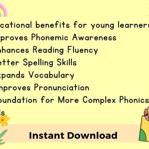 Homeschool Phonics and Reading Fluency Printable, Montessori Consonant ...