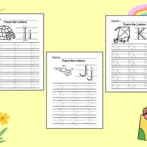 Alphabet Tracing Worksheets - Upper and Lower Case Letters, Fine Motor ...