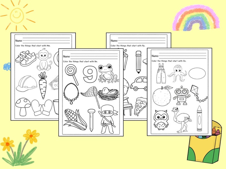 Alphabet Worksheets for Kids | Phonics Printables | Letter Sounds ...