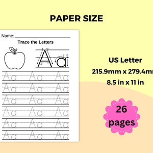 Alphabet Tracing Worksheets - Upper and Lower Case Letters, Fine Motor ...