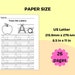 Alphabet Tracing Worksheets Upper and Lower Case Letters, Fine Motor ...