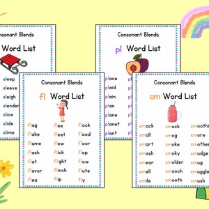 Homeschool Phonics and Reading Fluency Printable, Montessori Consonant ...