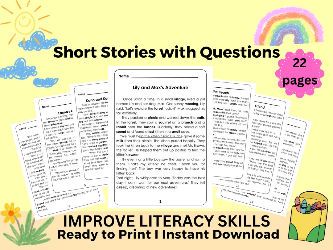 Sight Words Stories, Fluency Passages , 2nd and 3rd Grade Reading ...