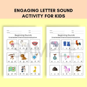 Letter Sound Beginning Sound Phonics Worksheet | Printable Phonics ...