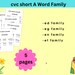 Printable Cvc Words, Cvc Short E Family, Printable Cvc Short E Family ...