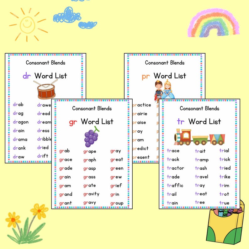 Homeschool Phonics and Reading Fluency Printable, Montessori Consonant ...