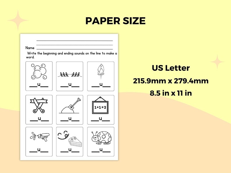 CVC Words Short U Worksheets, Cvc Words Worksheets, Kindergarten ...