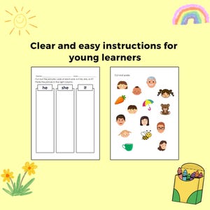 Personal Pronoun Worksheets - He, She, It, We, I, You, They English ...