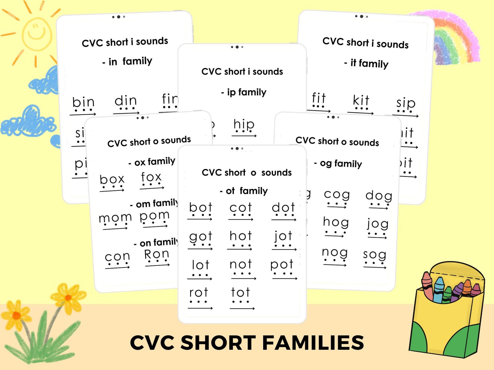 Printable CVC Worksheets | Phonics, Reading & Spelling | CVC Word ...