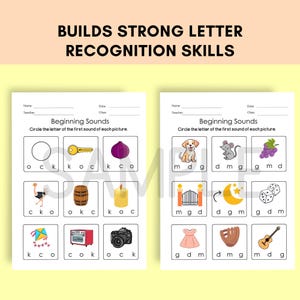 Letter Sound Beginning Sound Phonics Worksheet | Printable Phonics ...