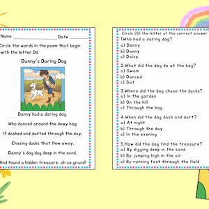 Learn to Read Worksheets | Reading Practice and Activities | Fluency ...