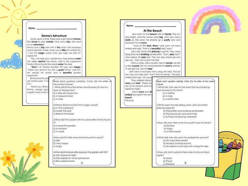 Sight Words Stories, Fluency Passages , 2nd and 3rd Grade Reading ...