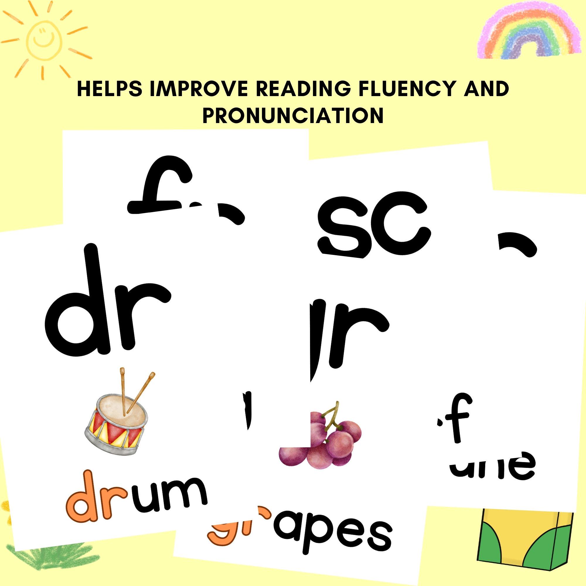 Blends Flashcards | Beginning Consonant Blends Phonics Printable ...