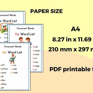 Homeschool Phonics and Reading Fluency Printable, Montessori Consonant ...