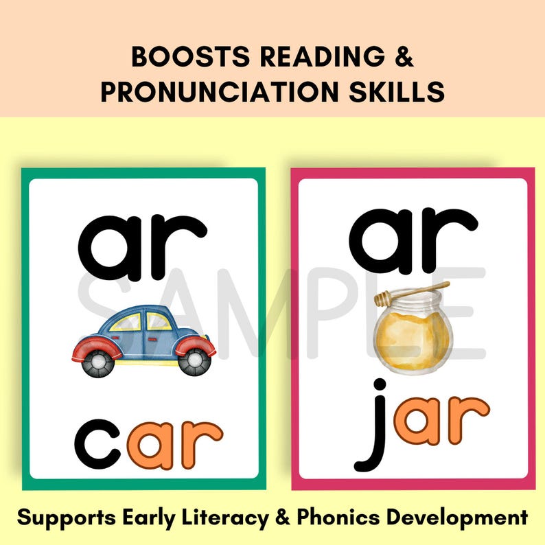 R Controlled Vowels Flashcards, Bossy R Cards, Ar Er Ir or Ur Sounds ...