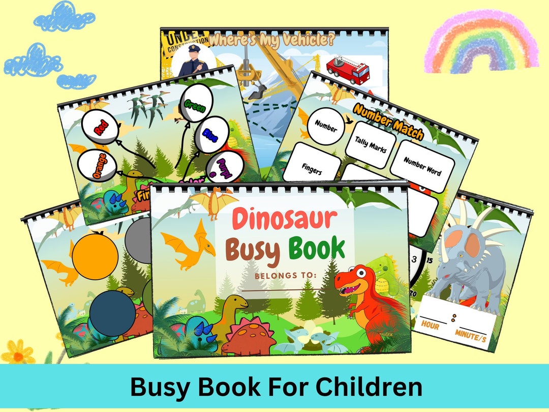 Busy Book, Printable Busy Book, Educational Printable, Fun Quiet Book ...
