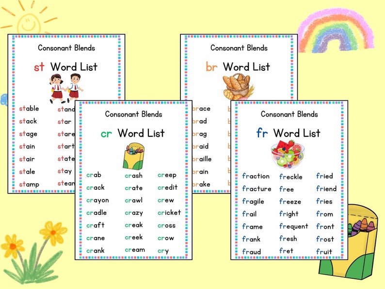 Homeschool Phonics and Reading Fluency Printable, Montessori Consonant ...