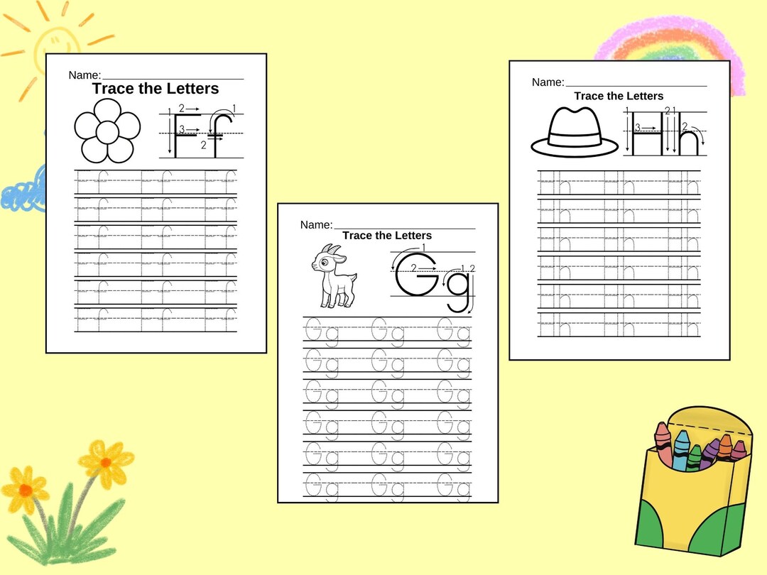 Alphabet Tracing Worksheets - Upper and Lower Case Letters, Fine Motor ...