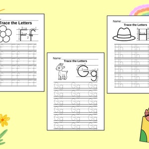 Alphabet Tracing Worksheets - Upper and Lower Case Letters, Fine Motor ...
