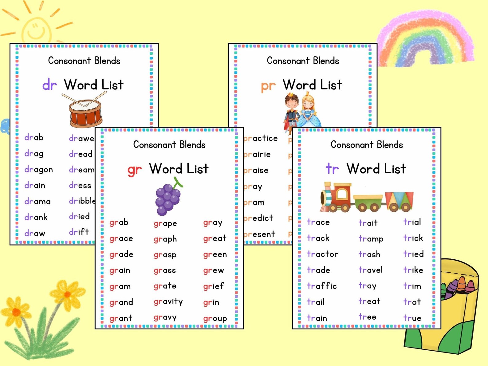 Homeschool Phonics and Reading Fluency Printable, Montessori Consonant ...