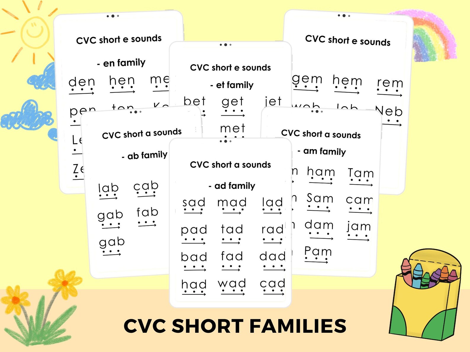 Printable CVC Worksheets | Phonics, Reading & Spelling | CVC Word ...