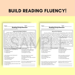 Reading Comprehension for 2nd and 3rd Grade, Reading Passages ...