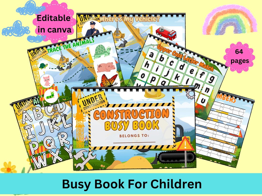 Printable Busy Book, Busy Book, Kindergarten Busy Book, Toddler Busy ...