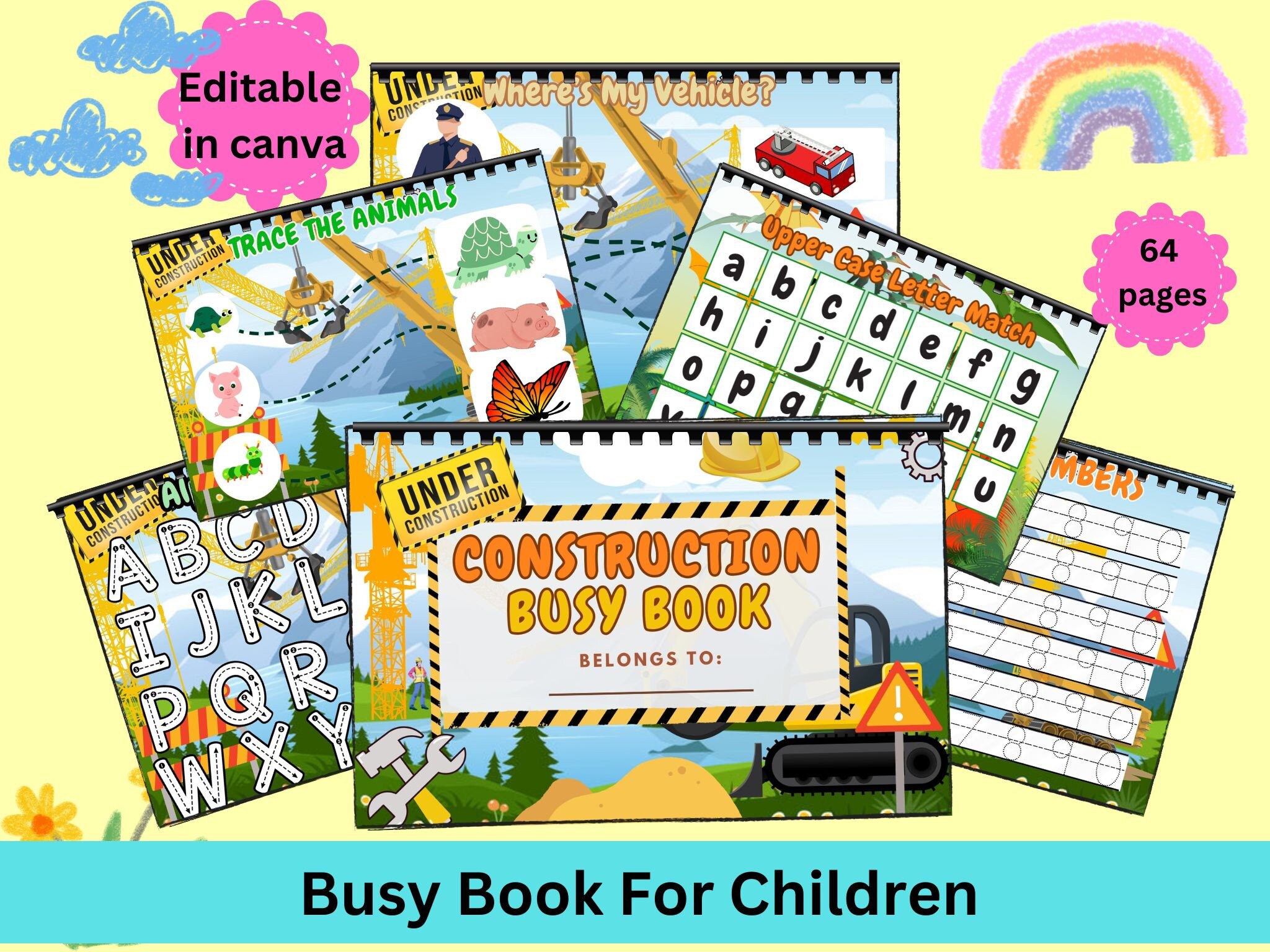 Printable Busy Book, Busy Book, Kindergarten Busy Book, Toddler Busy ...
