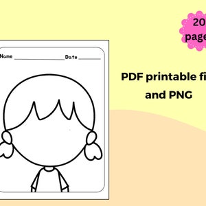 Blank Face Printable Toddler Activity for Learning Emotions, Face Cards ...