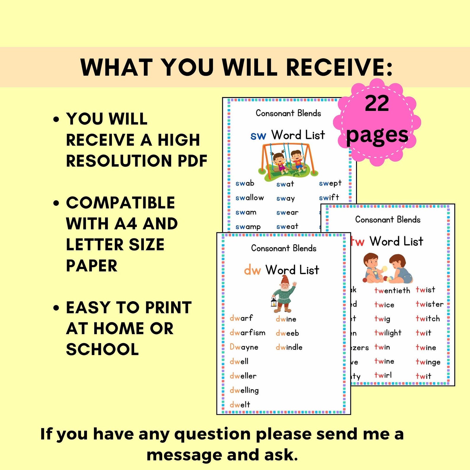 Homeschool Phonics and Reading Fluency Printable, Montessori Consonant ...