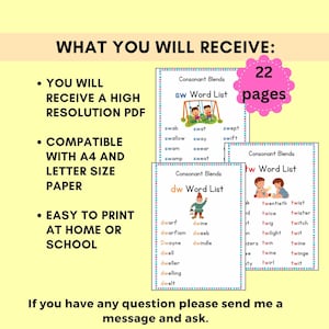 Homeschool Phonics and Reading Fluency Printable, Montessori Consonant ...