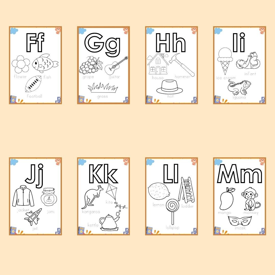 Printable Coloring Pages, ABC Learning, Alphabet Coloring Pages ...