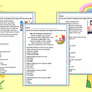 Reading Comprehension Worksheets, Homeschool and Teacher Resources ...