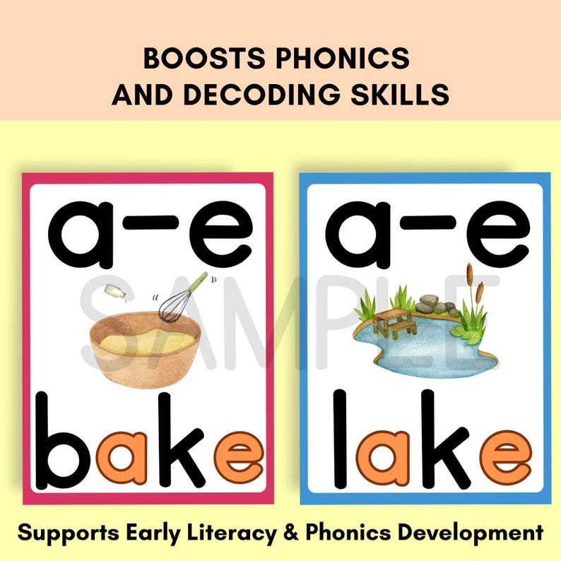Bossy E Flashcards, Cvce Long Vowel, Silent E Flashcards, Kindergarten ...
