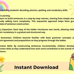 Sentence Ladder, Reading Fluency Improvement, Cvc Sentences, Reading ...
