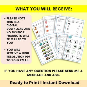 Homeschool Binder and Learning Bundle: Pre-k and Kindergarten ...