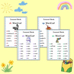 Homeschool Phonics and Reading Fluency Printable, Montessori Consonant ...