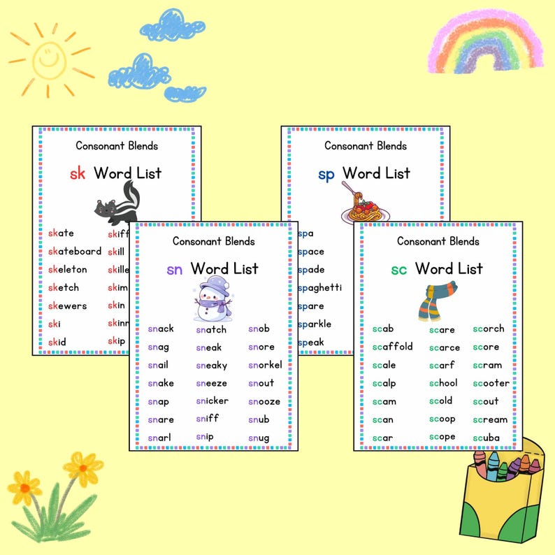 Homeschool Phonics and Reading Fluency Printable, Montessori Consonant ...