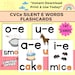 Cvce Long Vowel Flashcards and Silent E and Magic E Phonics, Bossy E ...