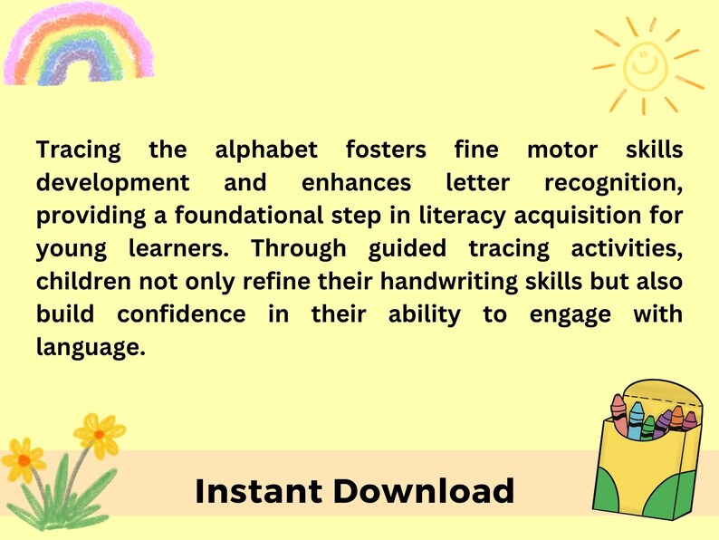Alphabet Tracing Worksheets Upper and Lower Case Letters, Fine Motor ...