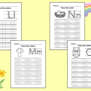 Alphabet Tracing Worksheets - Upper and Lower Case Letters, Fine Motor ...