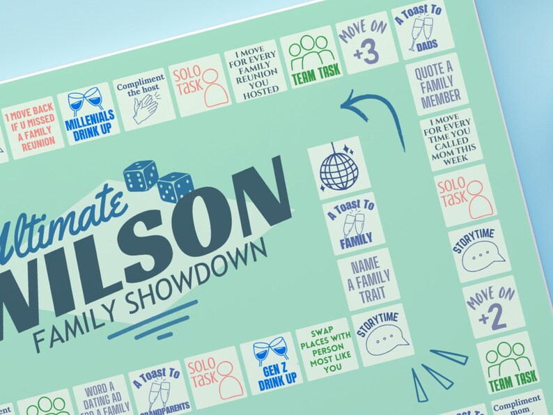 Personalized Family Game Night Activity for Family Icebreaker Game for ...