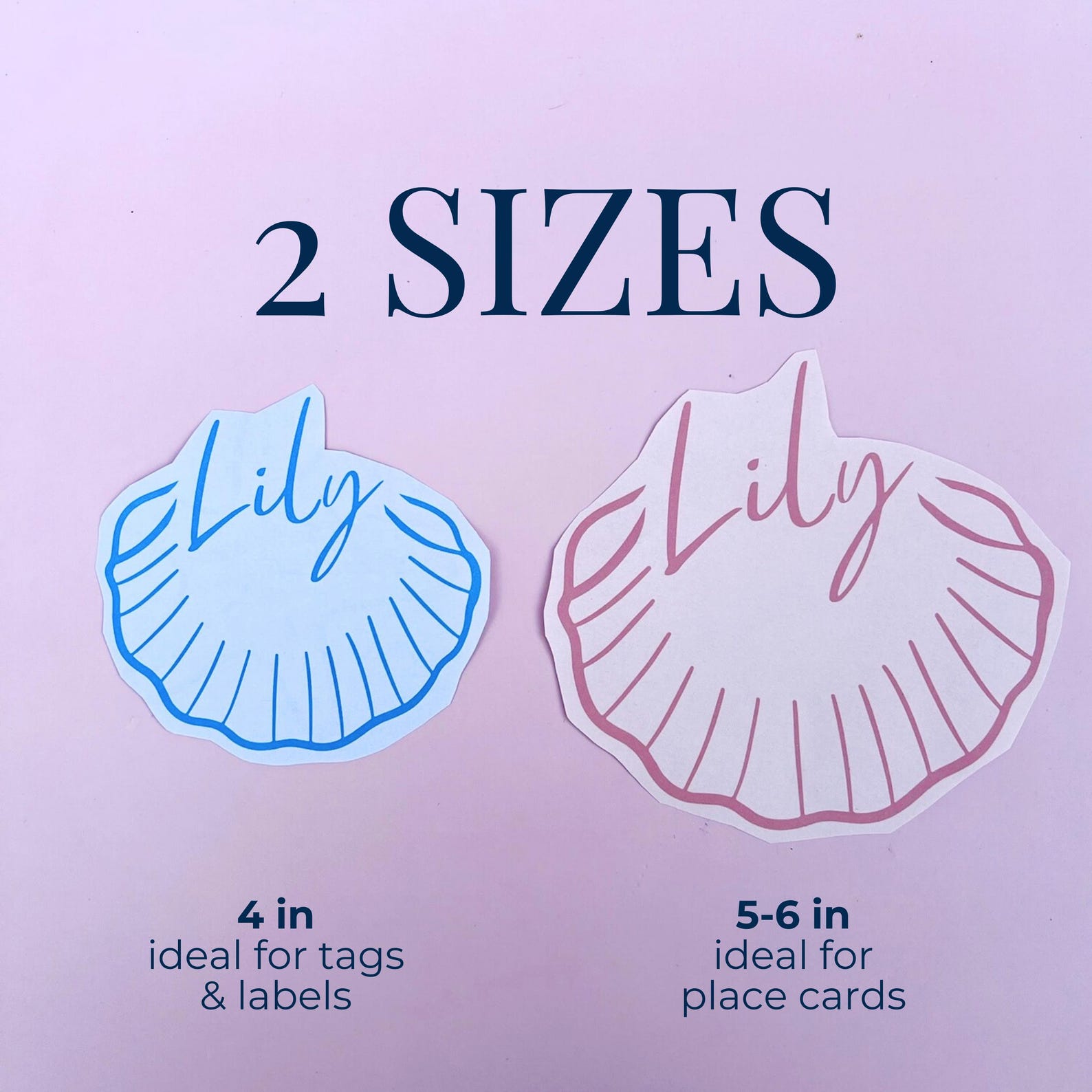 Printable Seashell Name Cards Coastal Bachelorette Place Card Seashell ...