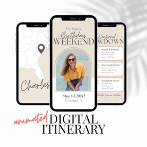 Proposal Invite Birthday Trip - Etsy