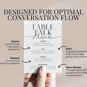 Wedding Table Talk Game for Wedding Guest Table Activity Printable ...