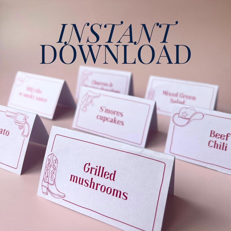 Grad Party Menu Labels - Etsy