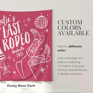 Last Rodeo Bachelorette Banner Cowgirl Themed Photo Backdrop ...
